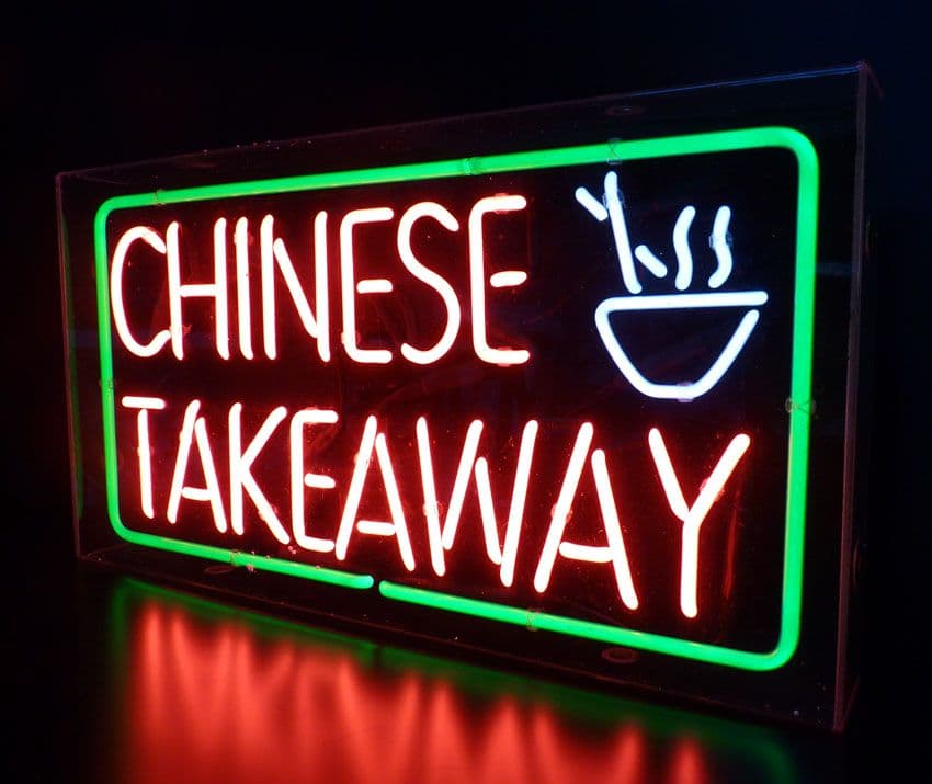Chinese Take Away Neon Sign