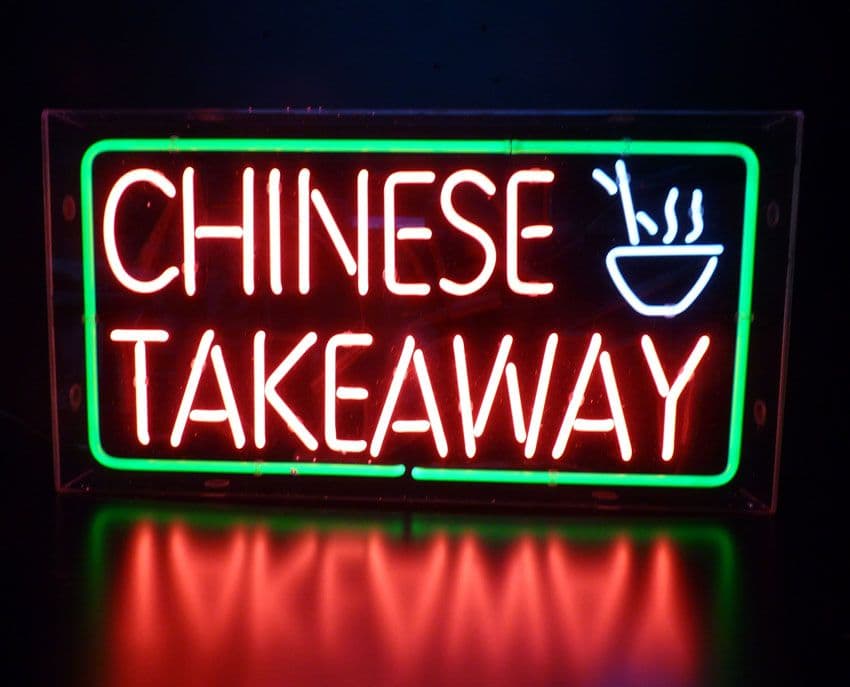 Chinese Take Away Neon Sign