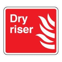 Fire Safety Sign - Fire Dry Riser Text 026