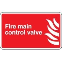 Fire safety sign - Fire Main Control
