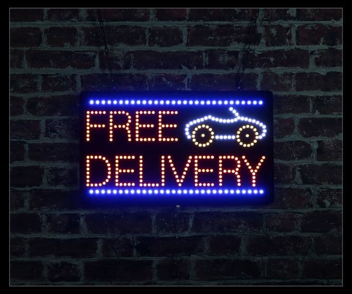 Free Delivery LED Sign