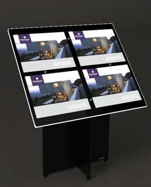 Free standing LED Light Poster Pockets