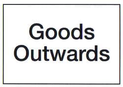 Goods Outwards Sign