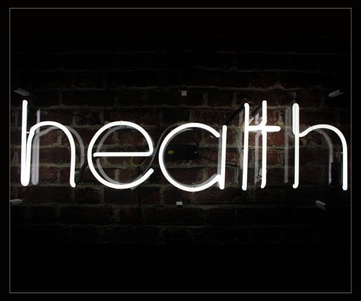 Health Neon Sign