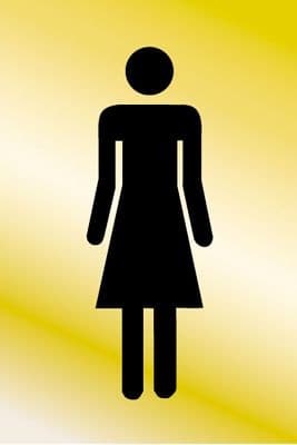 Ladies Symbol Wall & Door Sign