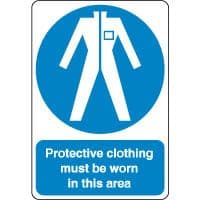 Mandatory Safety Sign - Protective Clothing 123