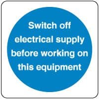 Mandatory Safety Sign - Switch Electrical 142