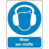 Mandatory Safety Sign - Wear Ears Muffs 172