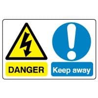 Multiple safety sign - Keep Away 021