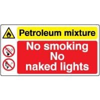 Multiple safety sign - Petroleum Mixture 031