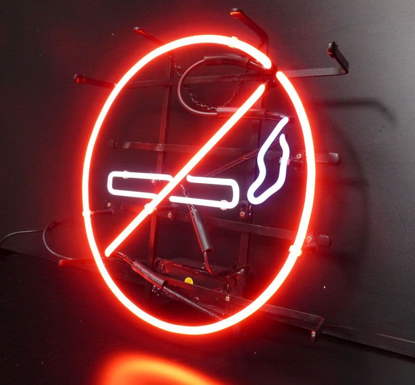 Neon No Smoking Sign