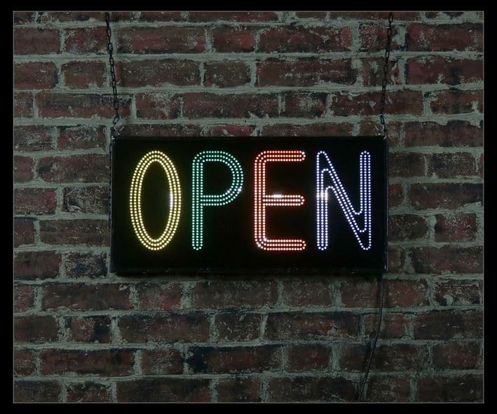 Open LED Sign