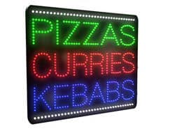 Pizzas Curries Kebabs LED Sign
