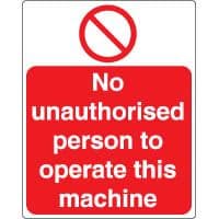 Prohibition safety sign - Do Not Reach Under 112