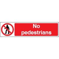 Prohibition safety sign - No Pedestrains 081
