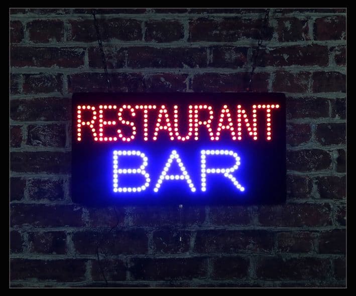 Restaurant Bar LED Sign