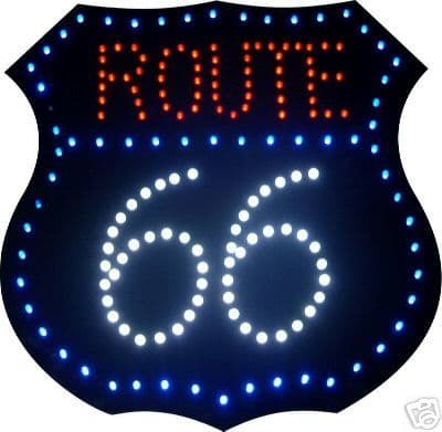 Route 66 LED Sign