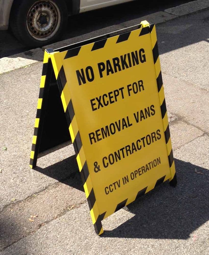 Warning A-Board - Yellow and Black