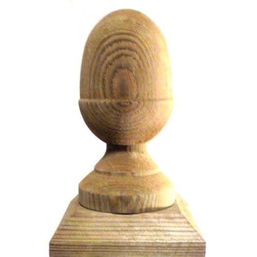 Acorn Timber Fence Post Cap