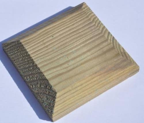 Deluxe Flat Timber Fence Post Cap