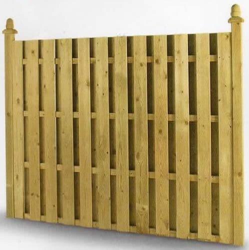 Hit and Miss Fencing Panel | Double Palisade Fence