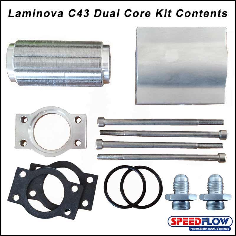 Dual Core Laminova Oil Cooler Kit - Speedflow