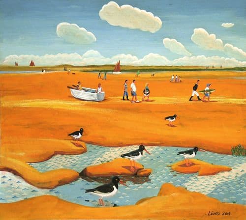 Bird Art Prints by Brian Lewis Waiting for the tide