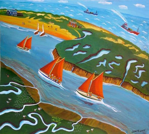 Blakeney Art Prints by Brian Lewis Up the Creek