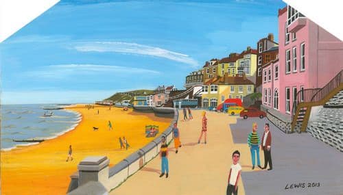 Cromer Art Prints by Brian Lewis Looking East on Cromer Prom