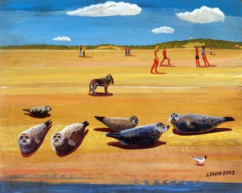 Seal Art Prints by Brian Lewis I Wonder If They Move