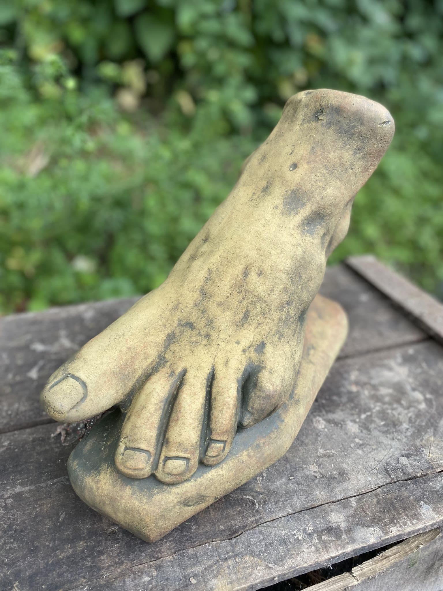 Classical foot stone garden ornament