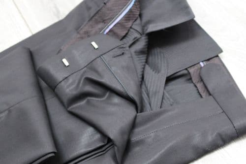 ALEXANDRE Savile Row Black Long Jacket Suit Uk40 BNWT