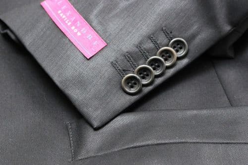 ALEXANDRE Savile Row Black Long Jacket Suit Uk40 BNWT