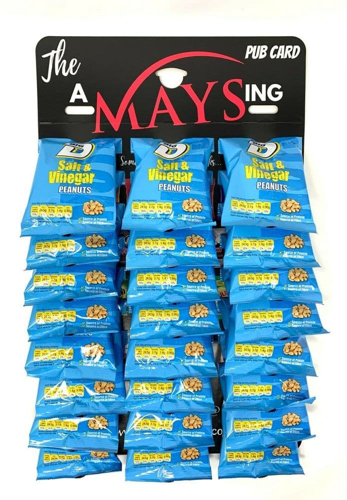 Big D Nuts - 24 x 50g Packs of Salt & Vinegar Peanuts AMaysing Pub ...