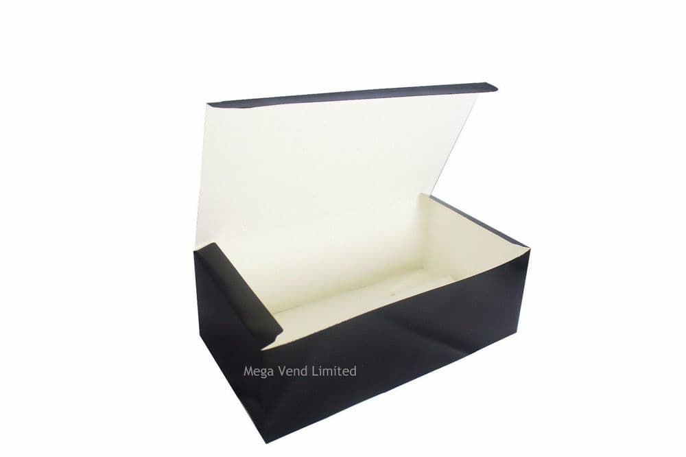 Black Disposable Takeaway Cardboard Chicken Meal Box Fast Food Lid ...