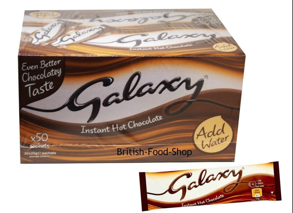 Galaxy Smooth Hot Drinking Chocolate 50 Mug Sized Instant Sachets Just ...