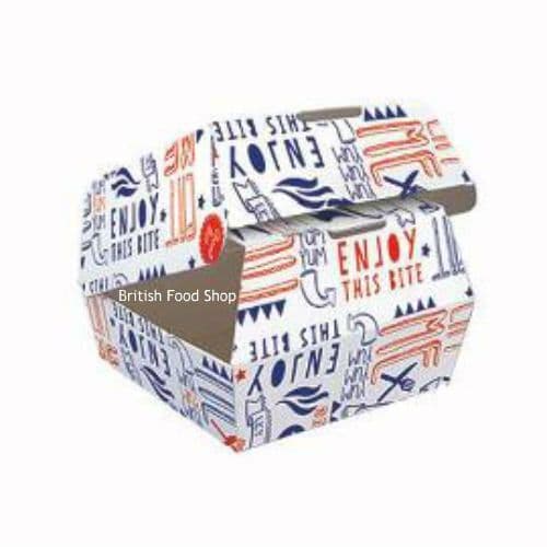 Large Disposable Takeaway Cardboard ClamShell Burger Boxes - Fast Food ...