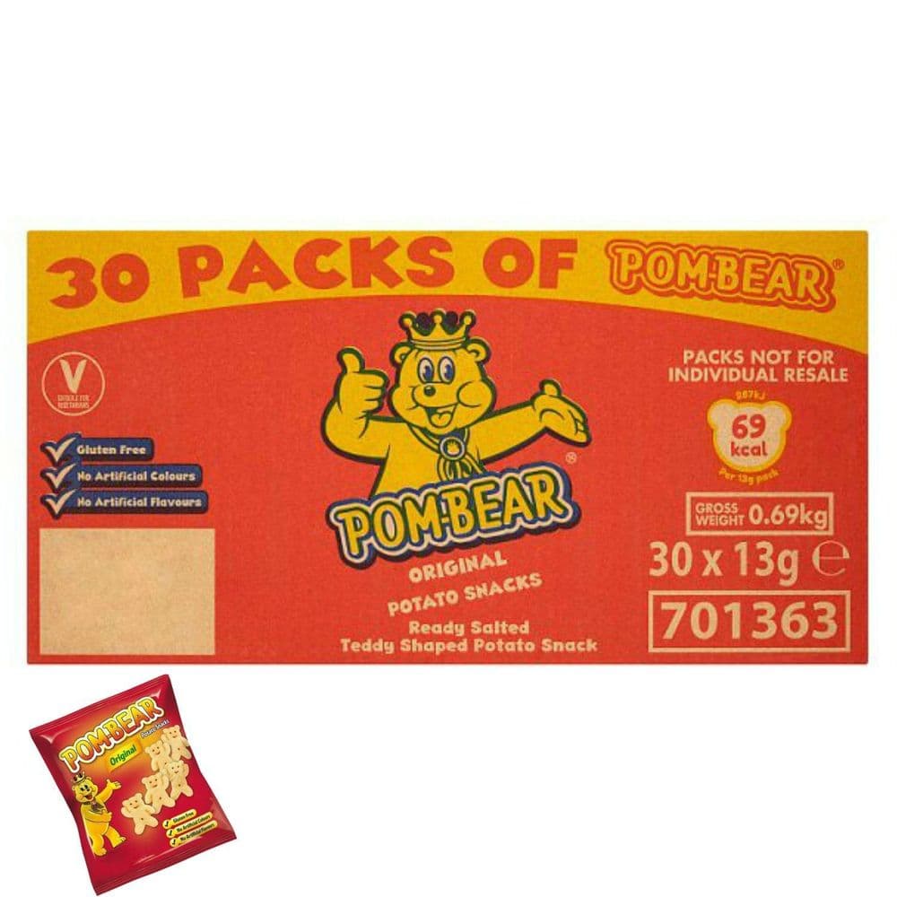 Pom-Bear Pom Bears Original Salted Potato Snacks 13g Pack of 30 Gluten Free