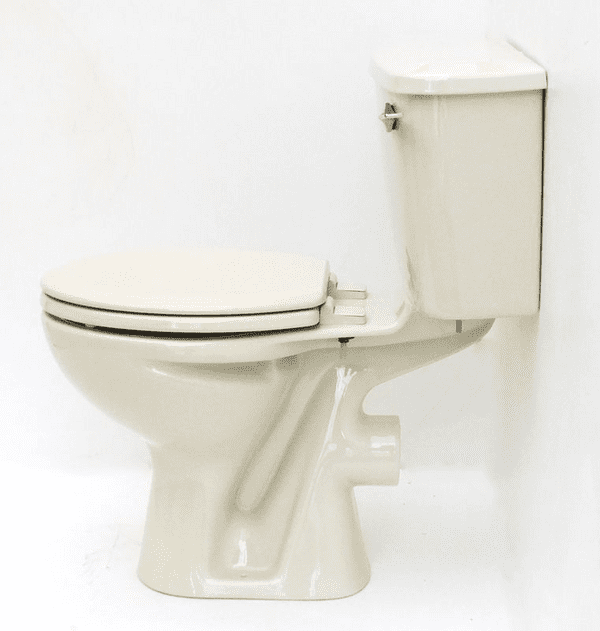 Indian Ivory Toilet Pan and Cistern Close-Coupled