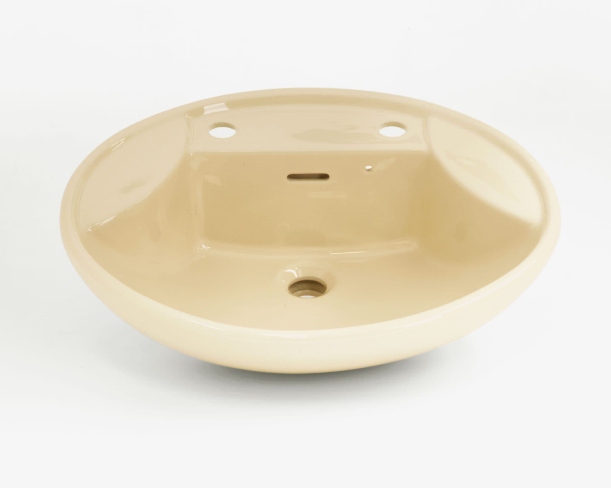 Recessed Bathroom Sink Cantrio Vitreous China Semi Recessed PS 111 Top