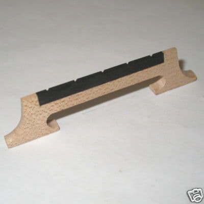 Banjo bridge- 5 string 2 feet, ebony maple, 1/2", 5/8"| Brown Dog Banjos