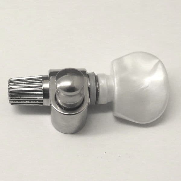Economical Banjo 5th Tuning Peg-geared, nickel plated, pearloid button ...