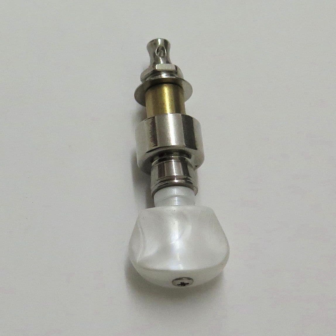 Banjo Tuner Peg-geared, chrome, pearloid buttons| Brown Dog Banjos