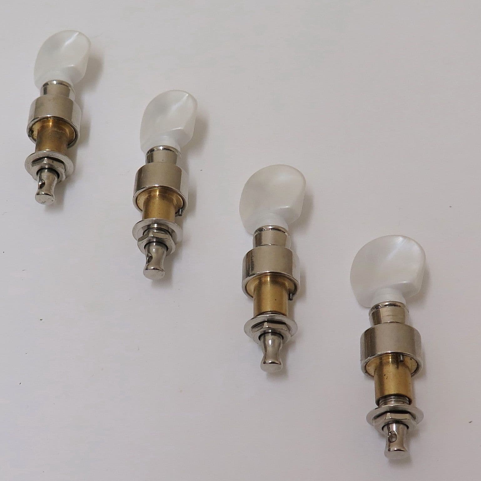 Economic Banjo Tuner Set 4-Orbital geared pegs, chrome plated,pearloid ...