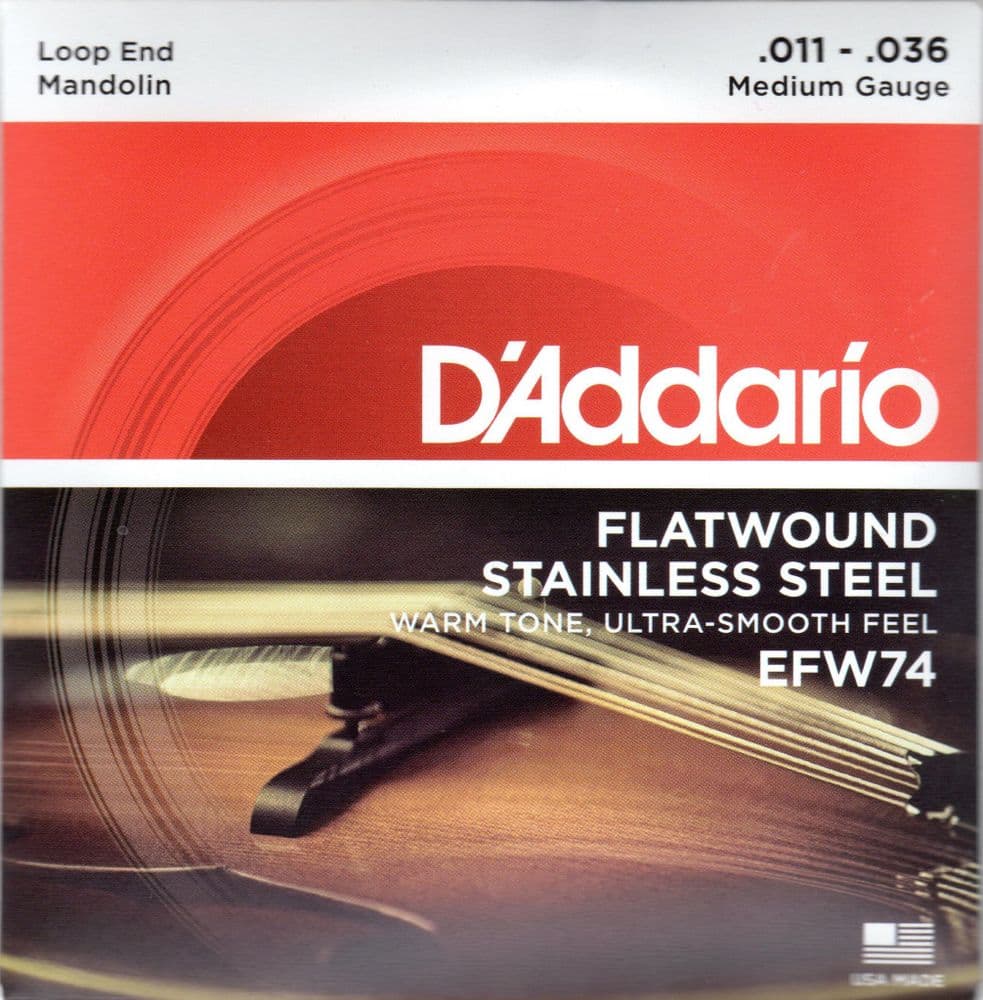 D'Addario EFW74 Mandolin, Mandolin Banjo Strings-Mandolin tuning EADG ...