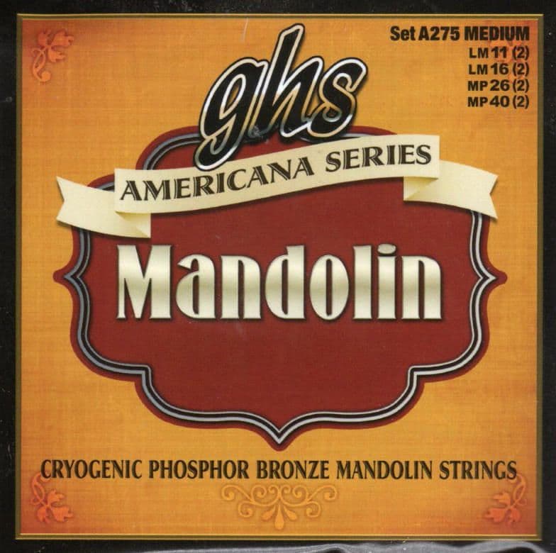 GHS A275 Americana Mandolin, Mandolin Banjo Strings-Medium phosphor ...