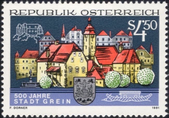 Austria 1991 Grein/ Castle/ Tower/ Buildings/ Architecture/ Heritage ...