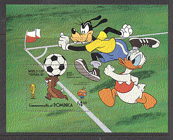 Dominica 1982 Disney Football/ Soccer/ World Cup/ WC/ Cartoons ...