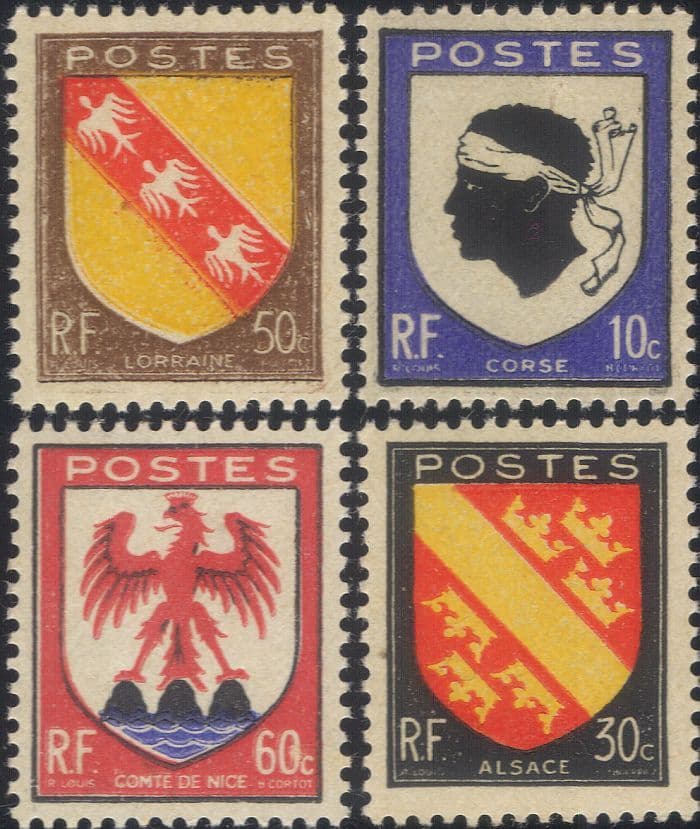 France 1946 French Towns and Provincial Coats-of-Arms/ Heraldry/ Design ...