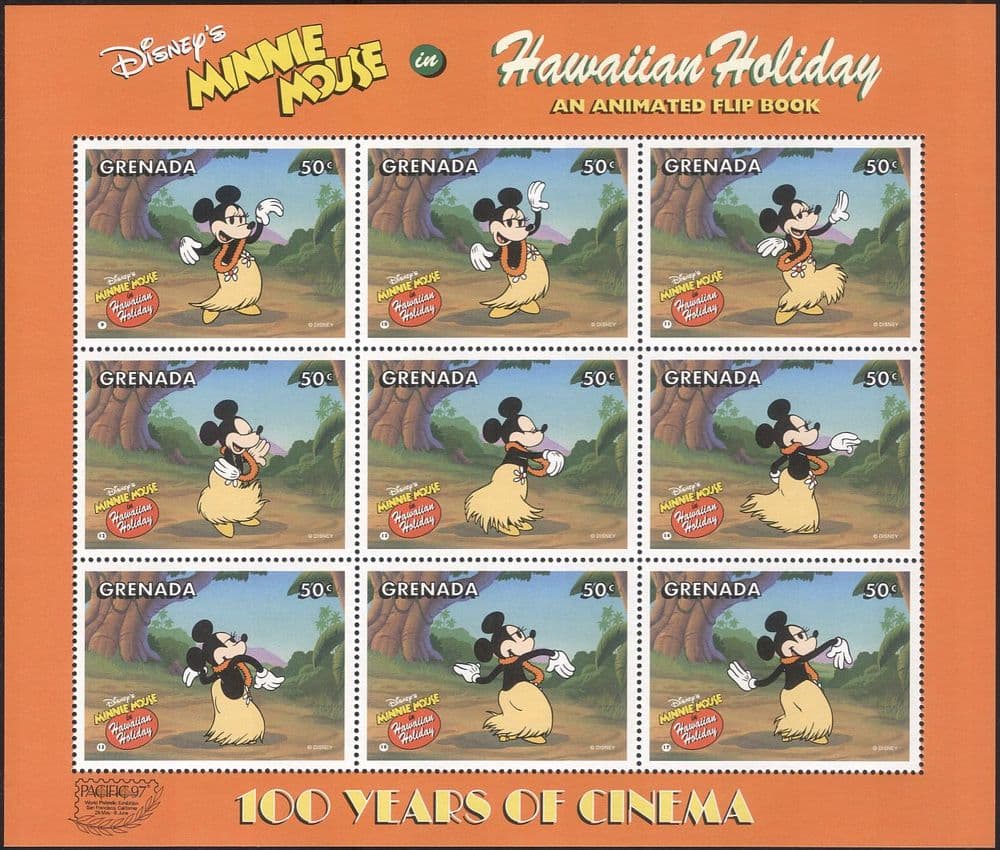 Grenada 1997 Disney/ Minnie Mouse/ Films/ Cinema/ Cartoons/ Animation ...